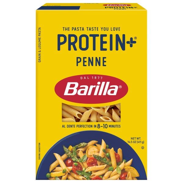 Barilla Protein+ (Plus) Penne - plant based pasta - Made from Lentils ...