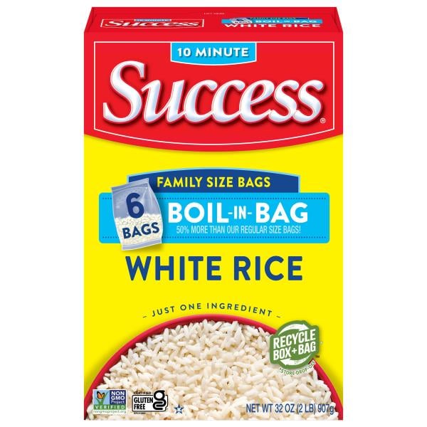 Success White Rice, Boil-in-Bag, Family Size Bags | Publix Super Markets