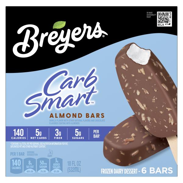 Breyers CarbSmart™ Frozen Dessert Almond Bars | Publix Super Markets