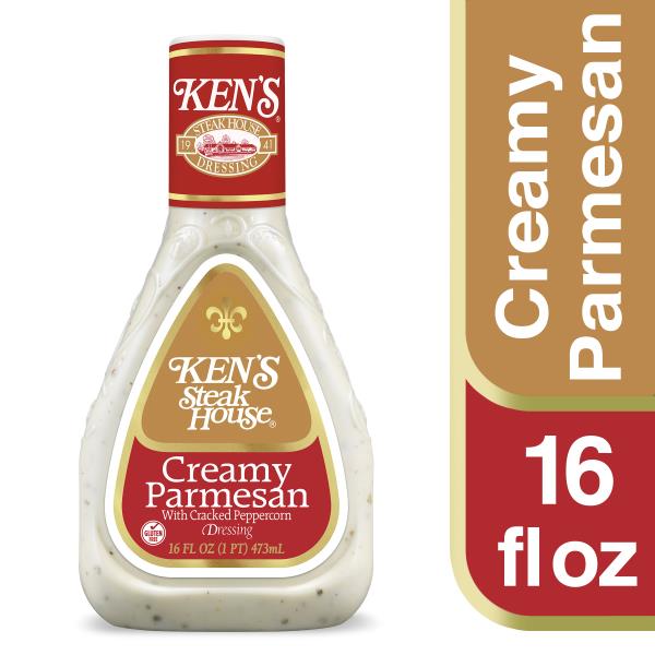 Ken's Steak House Dressing, Creamy Parmesan with Cracked Peppercorn ...