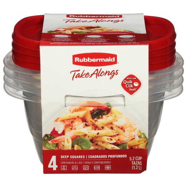 Rubbermaid Take Alongs Containers & Lids, Deep Squares | Publix Super ...