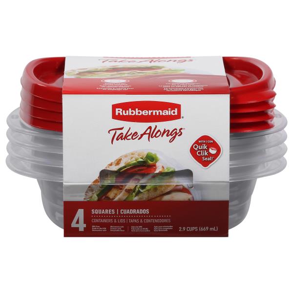 Rubbermaid Take Alongs Containers & Lids, Squares | Publix Super Markets