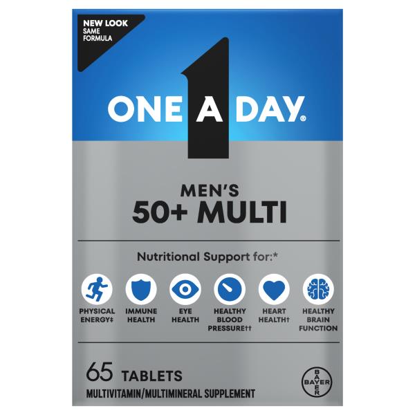 One A Day Tablets Men's 50+ Multi | Publix Super Markets