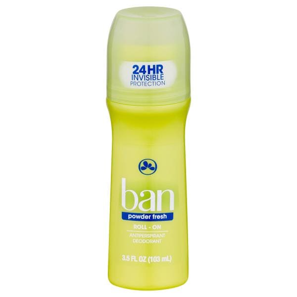 Ban Antiperspirant Deodorant, Powder Fresh, Roll-On | Publix Super Markets