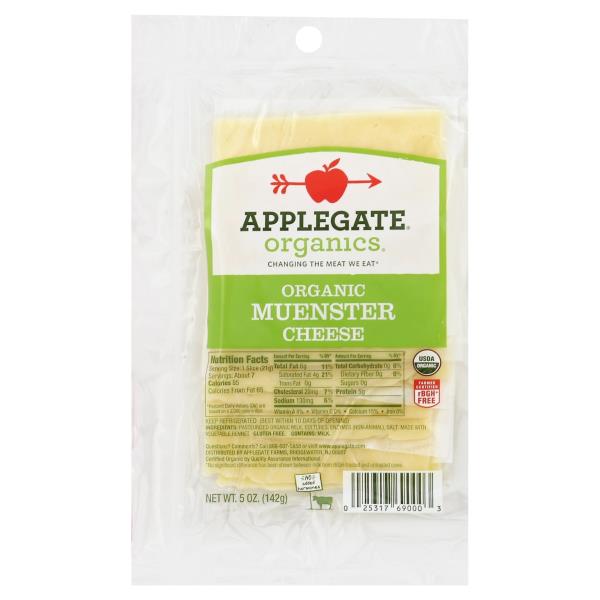 Applegate Organics Cheese, Organic, Muenster | Publix Super Markets
