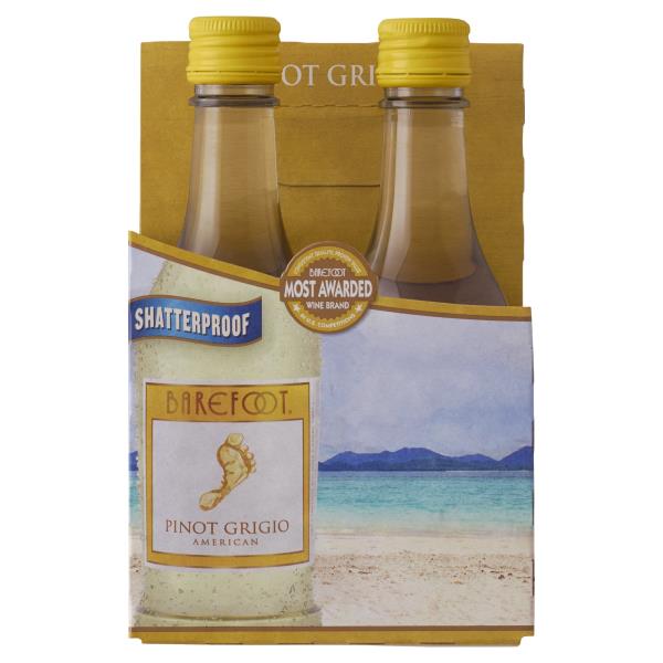 Barefoot Cellars Pinot Grigio White Wine 4 Single | Publix Super Markets