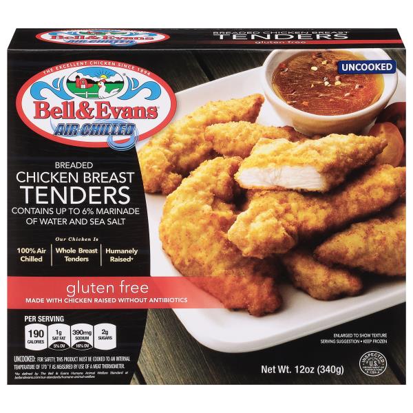 Bell & Evans CHICKEN BREAST TENDERS, BREADED, AIR CHILLED | Publix ...