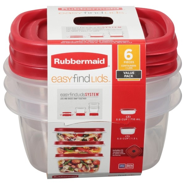 Rubbermaid EasyFindLids Containers & Lids, Value Pack | Publix Super ...