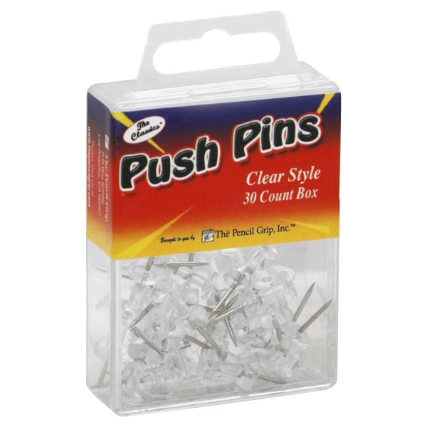 The Pencil Grip The Classics Push Pins, Clear | Publix Super Markets