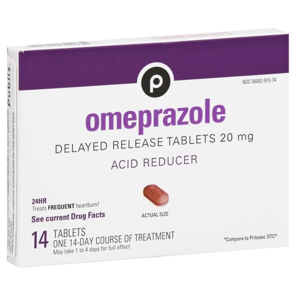Publix Omeprazole, 20 mg, Tablets | Publix Super Markets