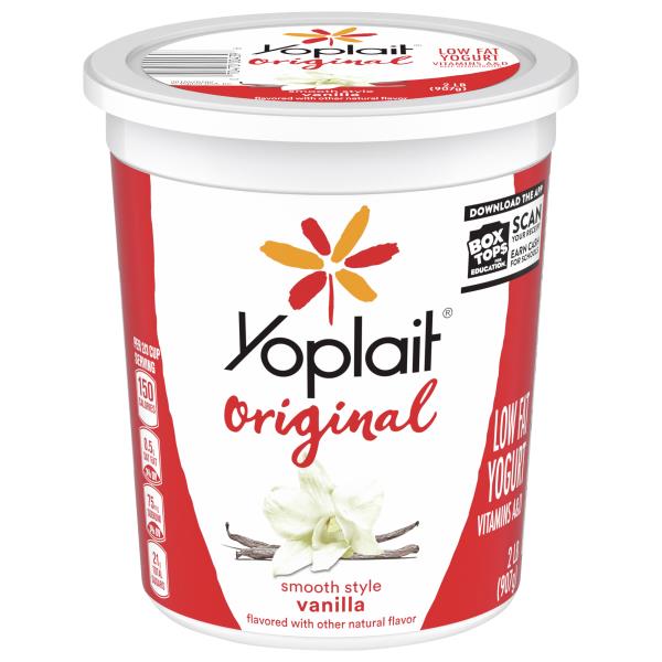 Yoplait Original Yogurt, Low Fat, Vanilla, Smooth Style | Publix Super ...