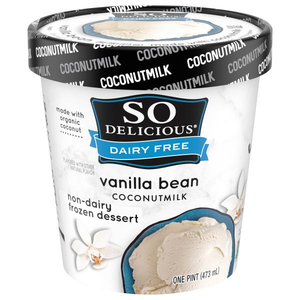So Delicious Frozen Dessert Non Dairy Coconutmilk Vanilla Bean