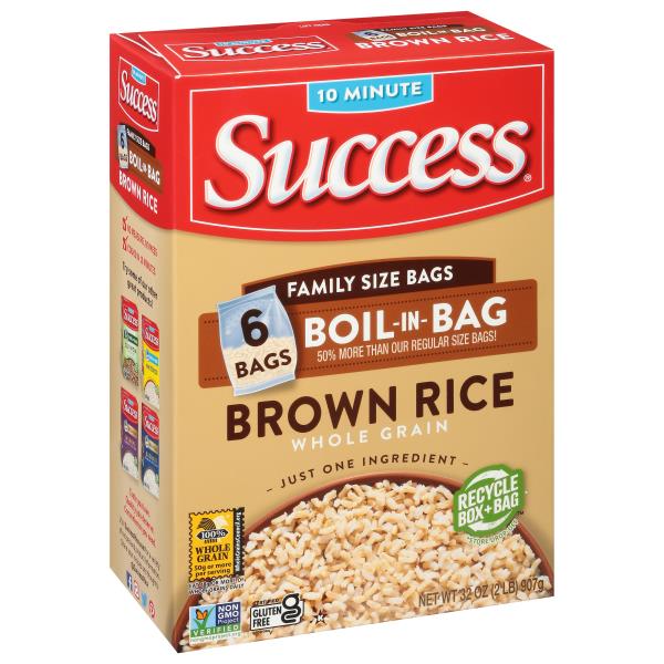 Success Brown Rice, Whole Grain, Boil-in-Bag, Family Size Bags | Publix ...