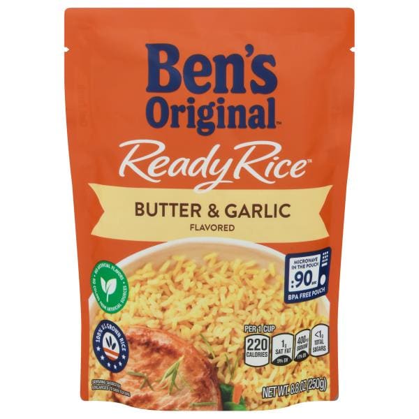 Ben's Original Ready Rice Rice, Butter & Garlic Flavored | Publix Super ...