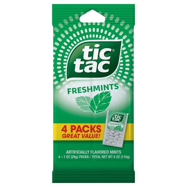 Tic Tac Mints, Freshmints, 4 Packs | Publix Super Markets