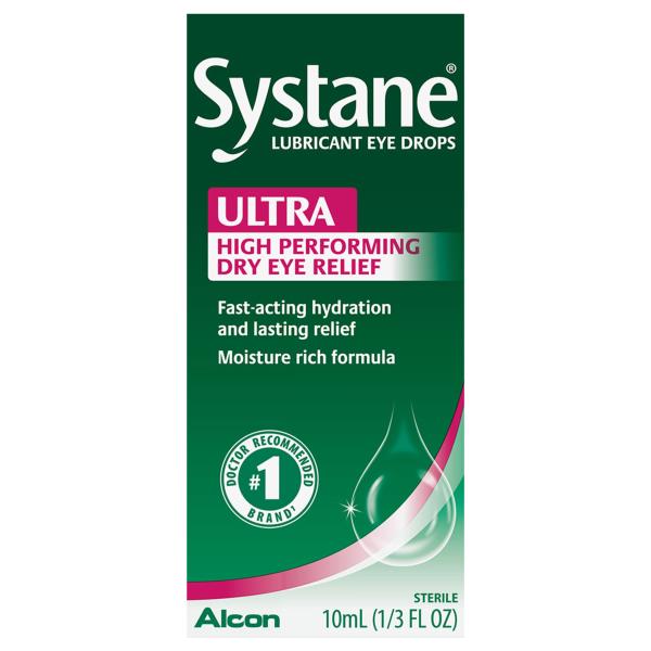 Systane Lubricant Eye Drops, Ultra, High Performing Dry Eye Relief ...