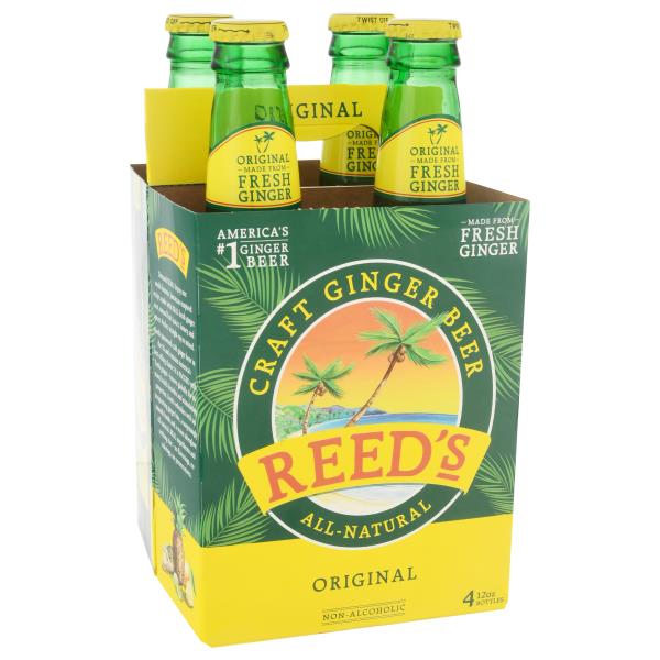 Reed's Craft Ginger Beer, All-Natural, Original, 4 Pack | Publix Super ...