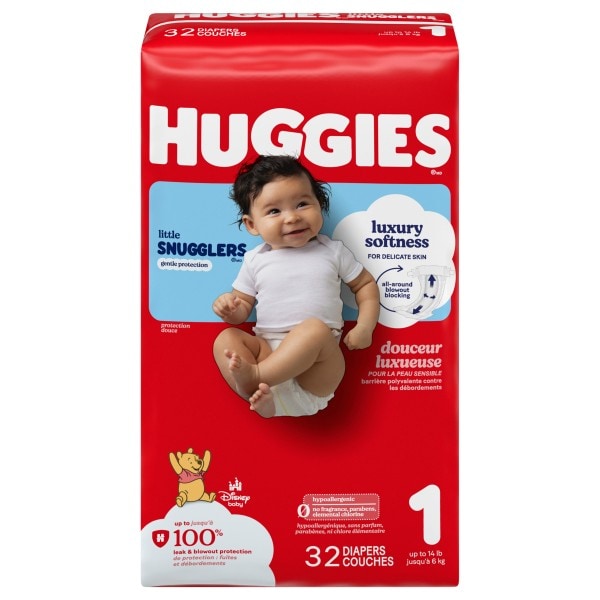 Huggies Little Snugglers Diapers, Disney Baby, 1 (Up to 14 lb) | Publix ...