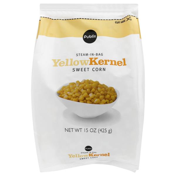 Publix Sweet Corn, Yellow Kernel, Steam-In-Bag | Publix Super Markets