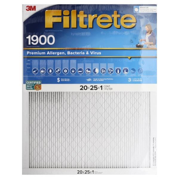 3M Air Cleaning Filter, High Perfromance, MPR 1900, Premium Allergen, Bacteria & Virus | Publix ...