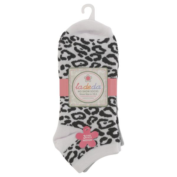 Ladeda Socks, No Show, Medium, 3 Pair Pack | Publix Super Markets