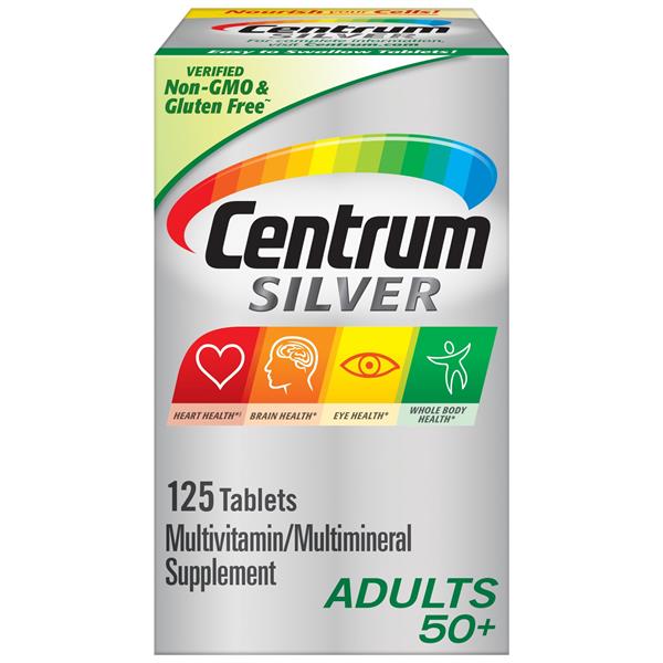 Centrum Silver Multivitamin for Adults 50 Plus, Multivitamin ...