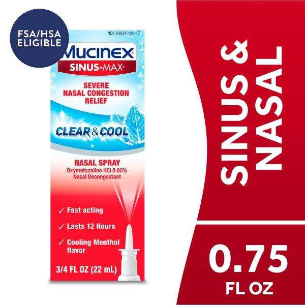 MUCINEX® Mucinex Sinus Max Relieves Sinus Pressure Congestion Nasal ...