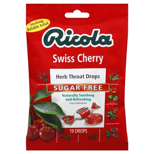 Ricola Throat Drops, Herb, Sugar Free, Swiss Cherry | Publix Super Markets