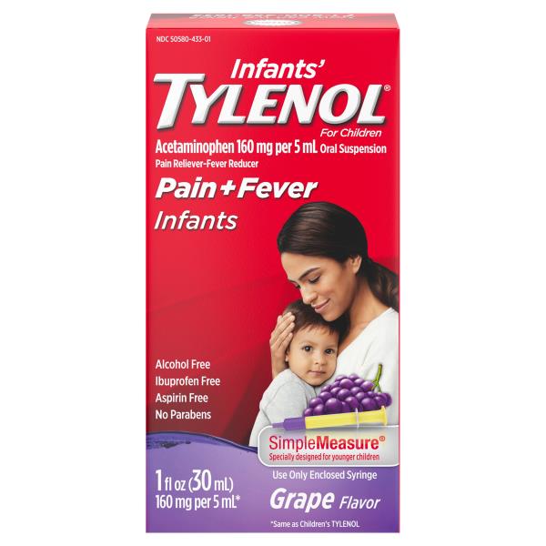 Tylenol Pain + Fever, 160 mg, Grape Flavor | Publix Super Markets