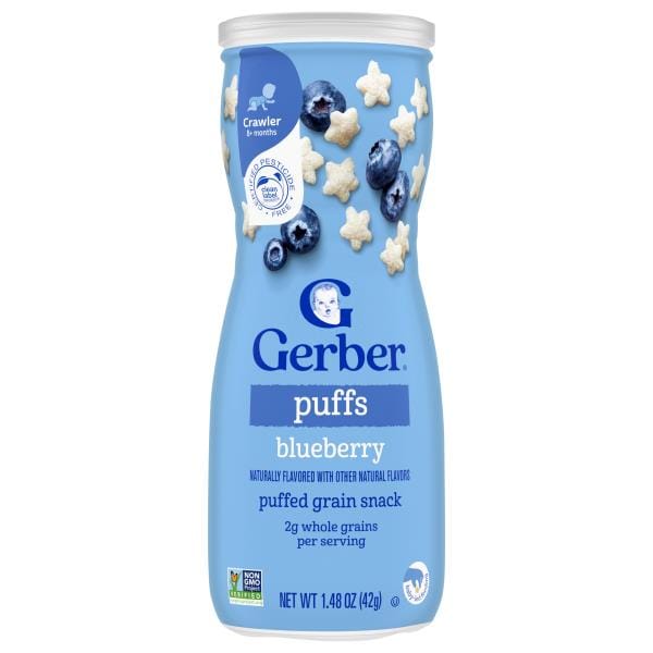 Gerber Crawler (8+ Months) Blueberry Puffs | Publix Super Markets