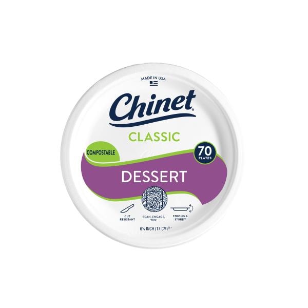 Chinet Classic Dessert Plate 6 3/4in (70 Count) | Publix Super Markets
