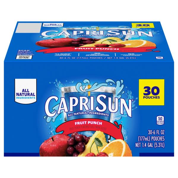 Capri Sun All Natural Fruit Punch Juice Drink Blend | Publix Super Markets