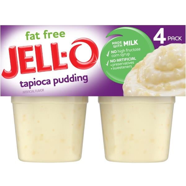 Jell-O Tapioca Fat Free Ready-to-Eat Pudding Cups Snack | Publix Super ...