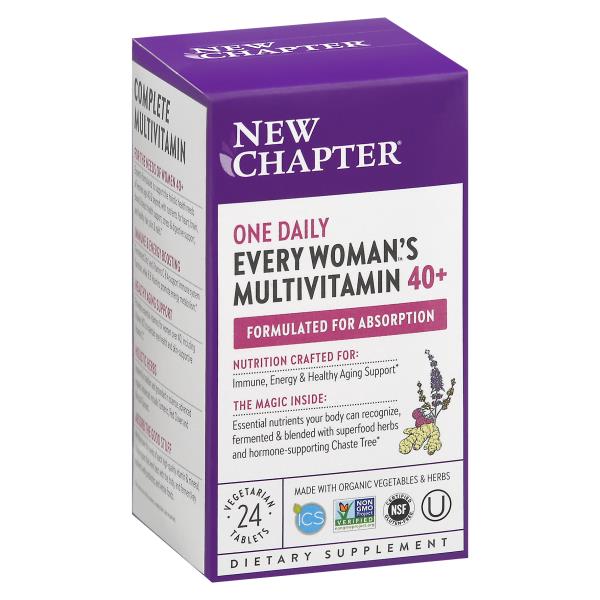 New Chapter Multivitamin, 40+, One Daily, Every Woman's, Vegetarian ...