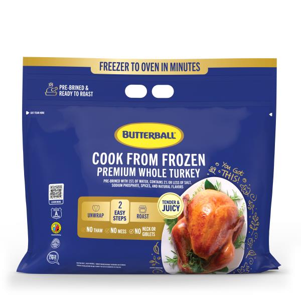 Butterball Cook from Frozen Premium Whole Turkey | Publix Super Markets