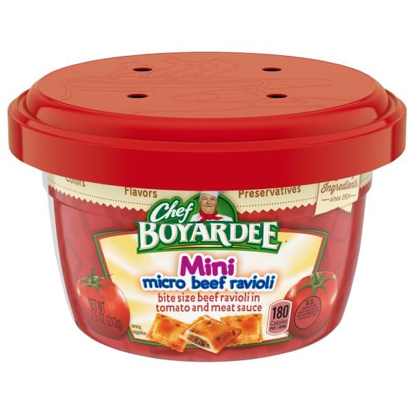 Chef Boyardee Beef Ravioli, Mini Micro | Publix Super Markets