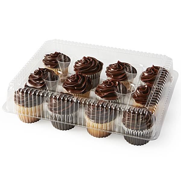 Fudge Iced Assorted Cupcakes, 12-Count | Publix Super Markets