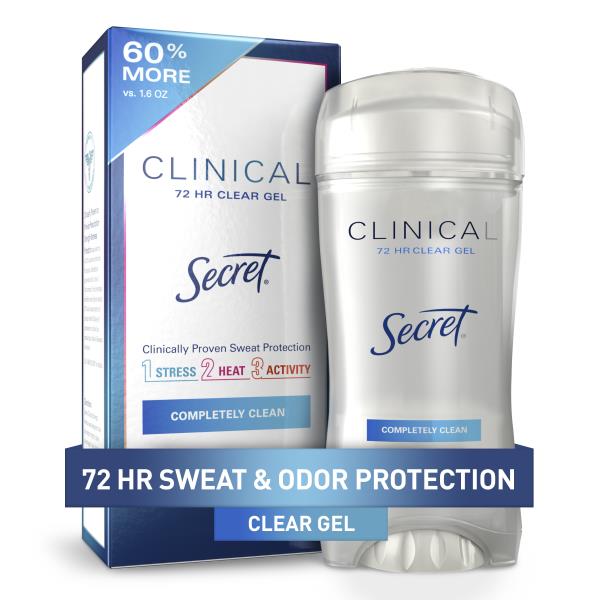 Secret Clinical Clinical Strength Clear Gel Antiperspirant and ...