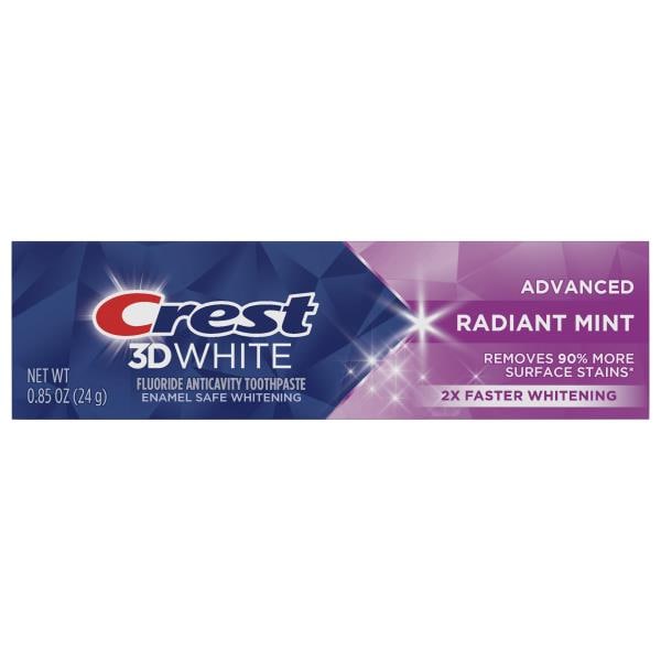 Crest Toothpaste, Fluoride, Anticavity, 3D White, Advanced, Radiant Mint | Publix Super Markets