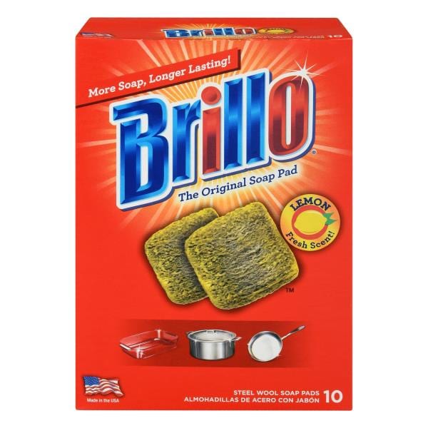 Brillo Soap Pads, Steel Wool, Lemon | Publix Super Markets