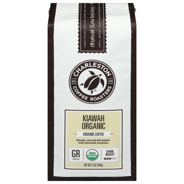 Charleston Coffee Roasters Coffee, Organic, Ground, Dark Roast, Kiawah | Publix Super Markets