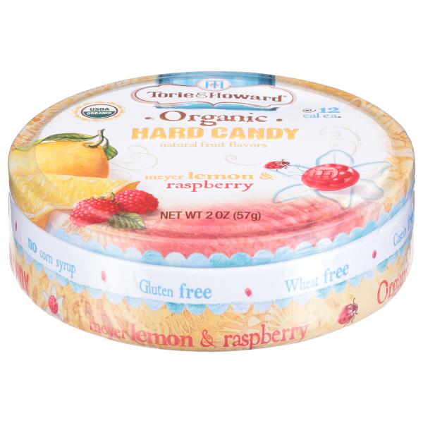 Torie & Howard Hard Candy, Organic, Meyer Lemon & Raspberry | Publix ...