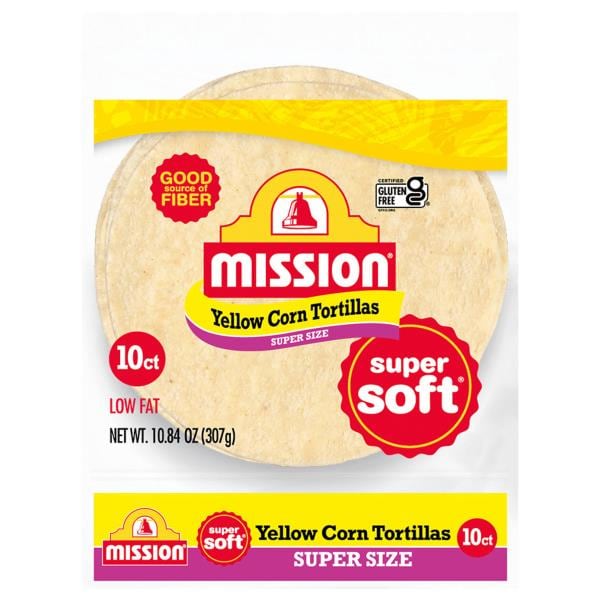 Mission Super Soft Yellow Super Size Corn Tortillas | Publix Super Markets