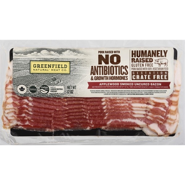 Greenfield Natural Meat Co. Bacon, Uncured, Applewood Smoked | Publix ...