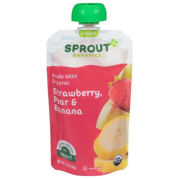 Sprout Organics Baby Food, Strawberry, Pear & Banana | Publix Super Markets