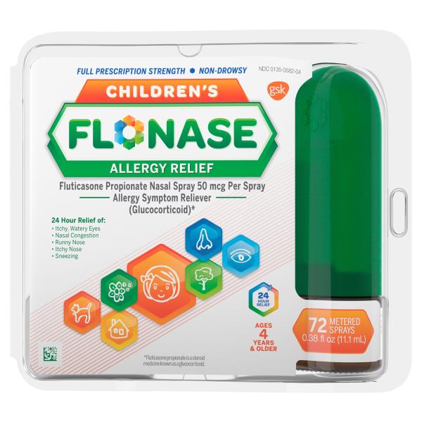 Flonase Children’s Flonase Allergy Relief Nasal Spray - 72 Sprays ...