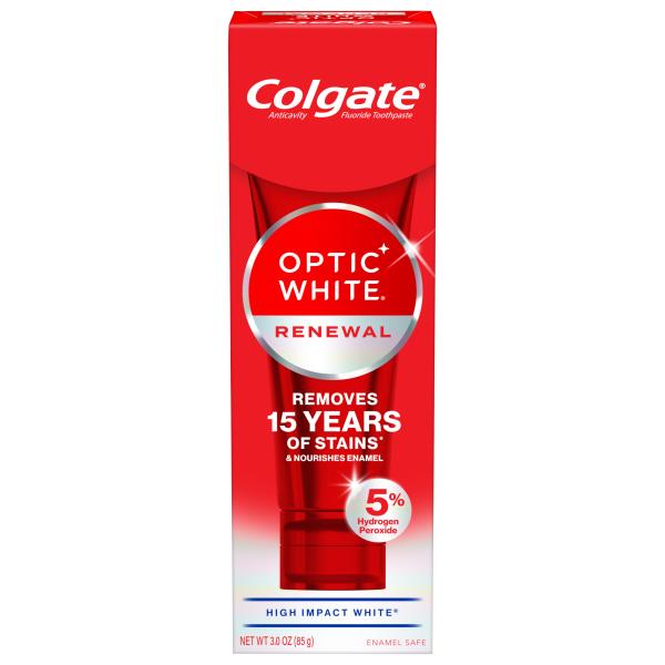 Colgate Optic White Toothpaste, Fluoride, Anticavity, Renewal | Publix ...