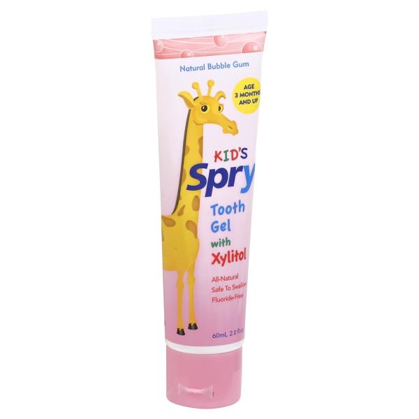Spry Tooth Gel, with Xylitol, Kid's, Natural Bubble Gum | Publix Super ...