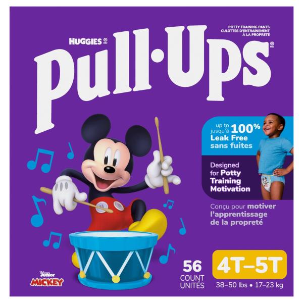 Pull-Ups Night-Time Disney Junior Mickey 4T-5T (38-50 lbs) Potty ...