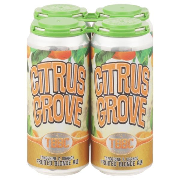 Tampa Bay Brewing Co Beer, Fruited Blonde Ale, Citrus Grove, Tangerine ...